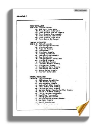 Calavar Condor 47ae Parts Breakdown Section