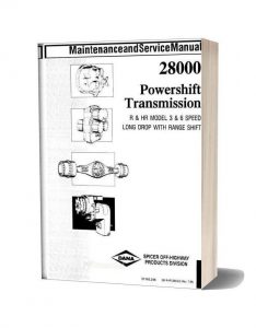 Clark 28000 Powershift Transmission Maintenance And Service Manual