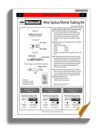 Ford Wiring Pigtail Kits Identification Guide
