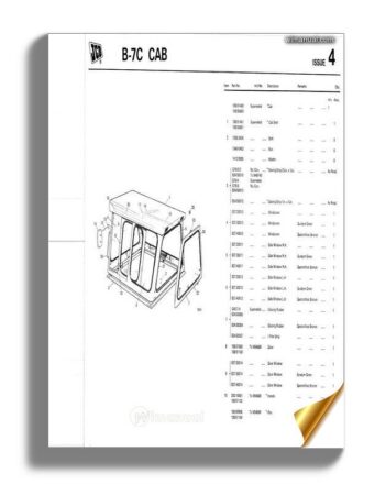 Jcb B 7c Cab Parts Catalogs