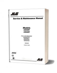 Jlg Service And Maintenance Manual (3394rt & 4394rt)