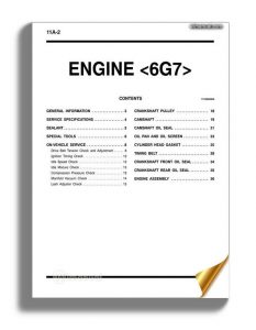 Mitsubishi Engine 6g7 4d5 Service Manual