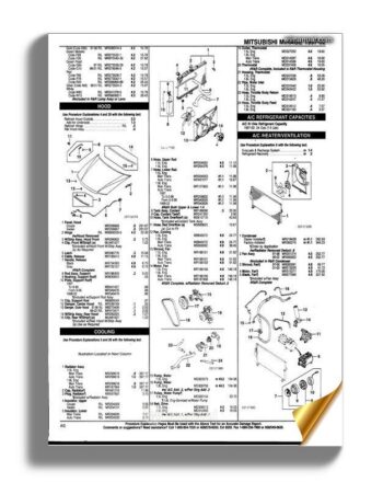 Mitsubishi Lancer Parts Listing Complete 97 2002