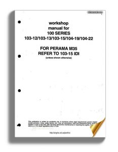 Perkins Engine Identification Serial Number